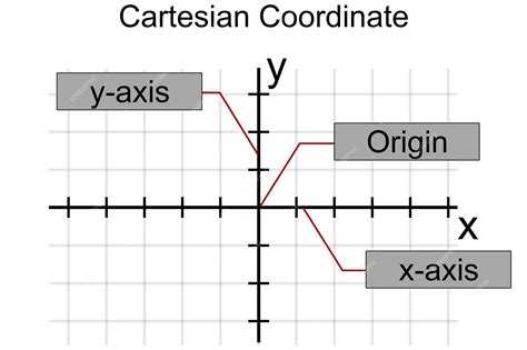 Premium Photo X And Y Axis Cartesian Coordinate Plane