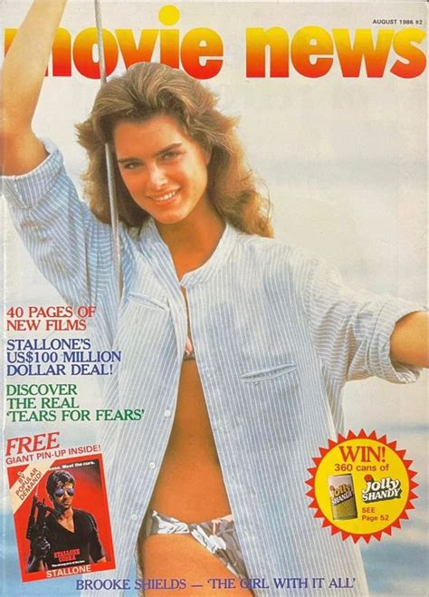 Brooke Shields Covers Movie News Magazine Singapore August 1986
