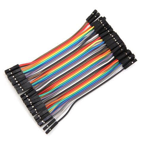 40Pcs 10cm Female To Female Jumper Cable For Arduino Alexnld Com