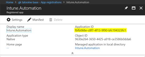 process automation for intune and azure ad with azure automation
