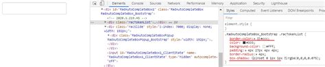 How To Remove The Border Of Radautocompletebox In Ui For Aspnet Ajax