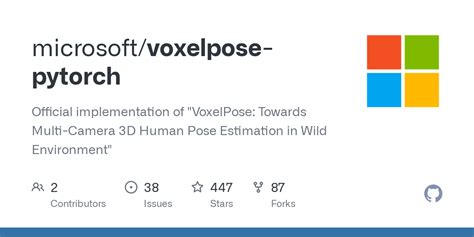 GitHub Microsoft Voxelpose Pytorch Official Implementation Of