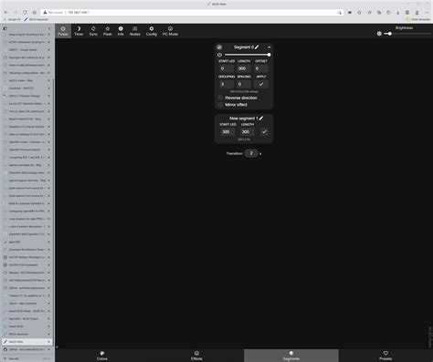 WLED B Issue Adding Segments To Setup Issue Aircoookie WLED GitHub