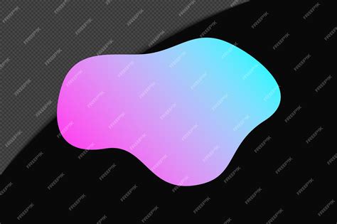 Premium Psd Abstract Shape Gradient Element With Colorful Color Template Psd Design
