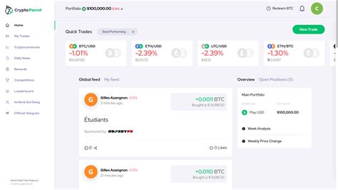 Crypto Trading Simulator Crypto Parrot