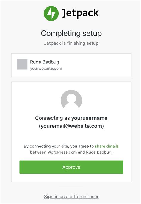 jetpack setup instructions for the woocommerce mobile app documentation