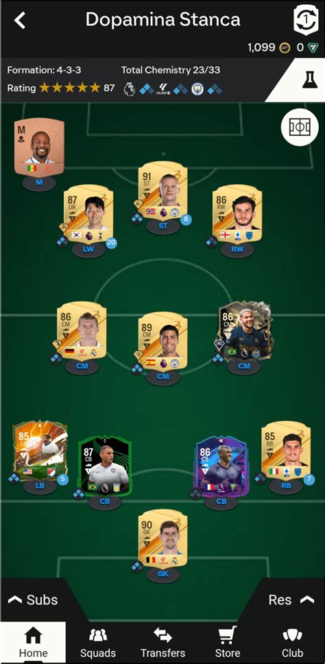 Squad So Far Just Using Comp App Loan Fc Real 🤒 Reafc