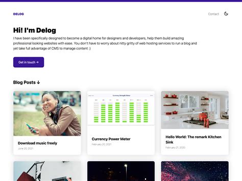 Delog GatsbyJS Jamstack Themes