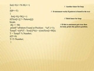Rabin Karp Algorithm PPTX Programming Languages Computing