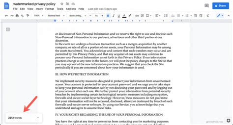 How To Display The Word Count While Typing In Google Docs