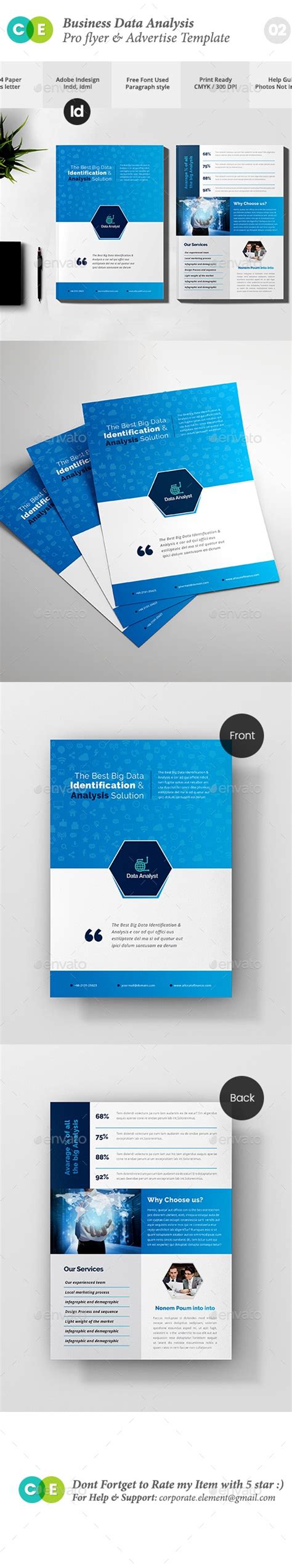 Pro Business Data Analysis Flyer V02 Print Templates Graphicriver