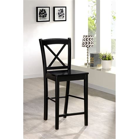 Black 30 In X Back Bar Stool Linon Gameroomplaza