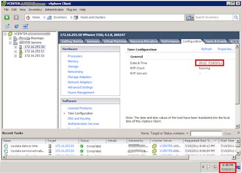Fixing Time Errors On VMware VSphere And ESX Hosts The EXPTA Blog