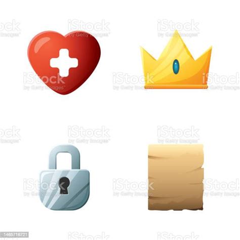 게임 Ui 자산 세트입니다 게임 사용자 인터페이스 아이콘 컬렉션입니다 벡터 일러스트 레이 션 개념에 대한 스톡 벡터 아트 및 기타 이미지 Istock