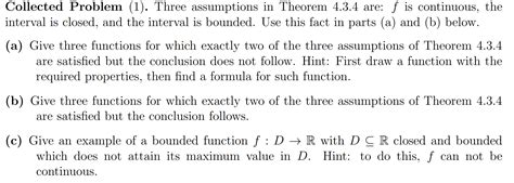 Solved Theorem Let F Be A Function Defined On A Chegg