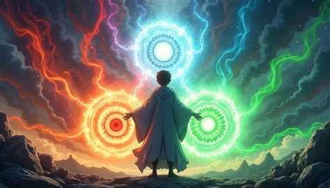 Free Elemental Energy Convergence Image Anime Elemental Magic