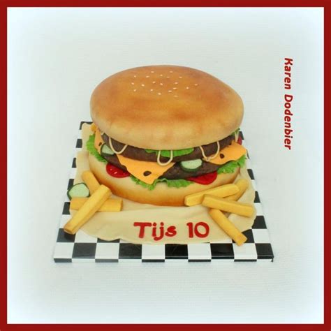 Giant Hamburger Cake Recipe