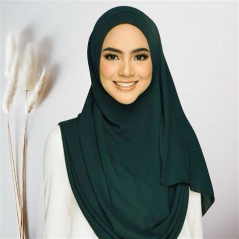 Instant Double Loop Hijab Bottle Green Double Loop With Grace