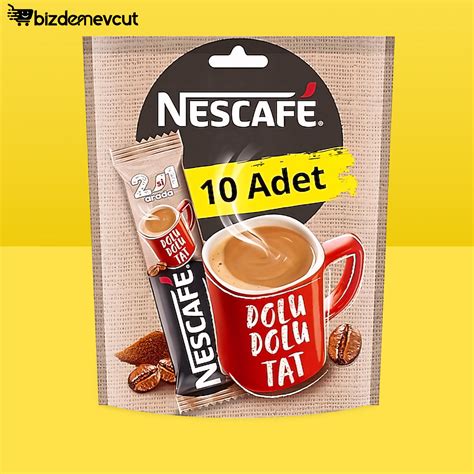 Nestle Nescafe 2si 1 Arada 10lu Bizde Mevcut