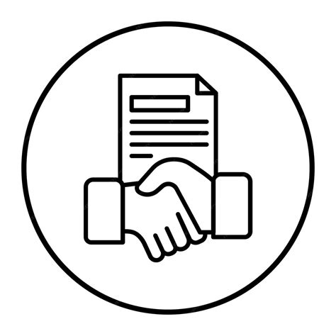 Premium Vector Contract Vector Illustration