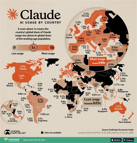 Mapped Which Countries Use Claude Ai The Most
