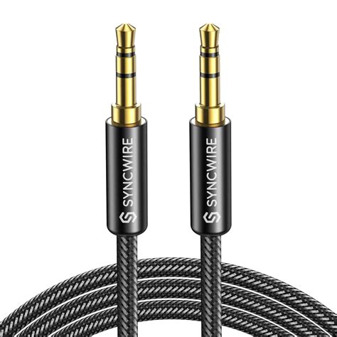 Syncwire 35mm Nylon Braided Audio Cable High Quality Sound