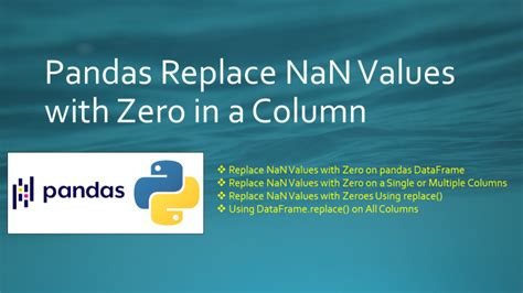 sparkbyexamples on linkedin pandas replace nan values with zero in a