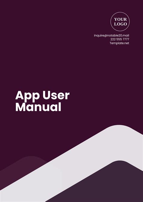 free web application user manual template to edit online