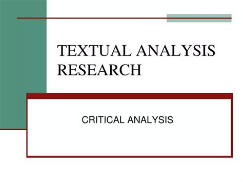 Ppt Textual Analysis Research Powerpoint Presentation Free Download Id 5569018