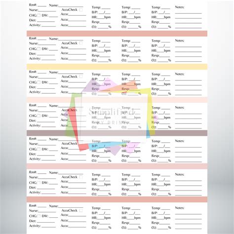 Simple Cna 7 Or 14 Patient Report Sheet Simplified By Print