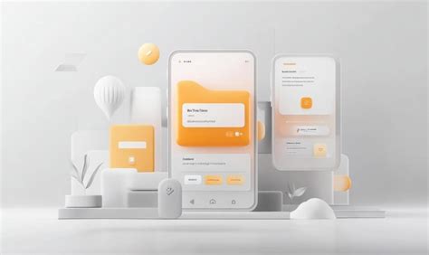 Minimalist Smartphone UI Design Premium AI Generated Image