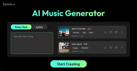 在线 Ai 音乐生成器 免费创作人工智能音乐