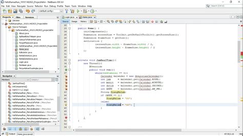 Live Coding Membuat Jam Real Time Di Netbeans Jam Realtime