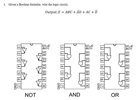 solved given a boolean formular wire the logic circuit
