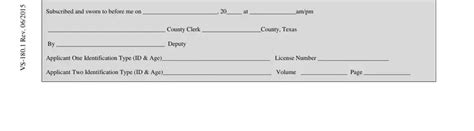 Texas Form Vs 180 1 ≡ Fill Out Printable Pdf Forms Online