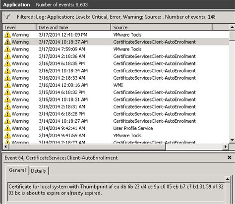 Solved Certificate For Local System With Thumbprint Is About To Expire Or Already Expired