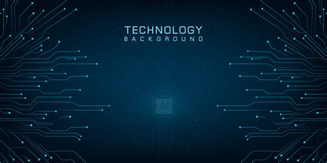 기술 얇은 선으로 빛나는 전선이있는 마더 보드의 양자 파란색 포털 기술 배경 Ai 칩 개념 추상 사각형 프레임 Hud 컴퓨터 디지털 템플릿입니다 벡터 일러스트 레이 션 0