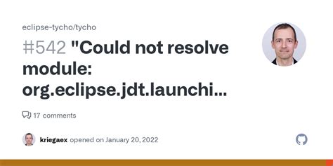 Could Not Resolve Module Orgeclipsejdtlaunchingmacosx When Using