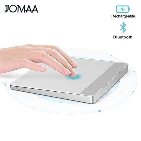JOMAA Bluetooth Touchpad Trackpad Rechargeable Wireless Touchpad For Laptop IPad IOS Windows