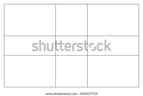Proportions Used Design Three Partitioning Method Stock Vector Royalty