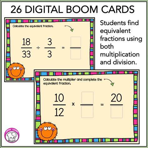 Equivalent Fractions Boom Cards Made By Teachers