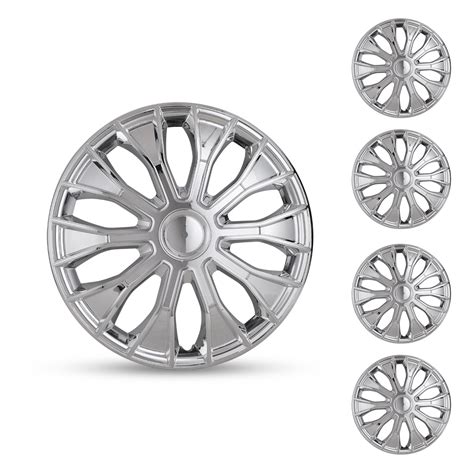 Set Of 4 Hubcaps Wheel Cover Replacement 15 Hub Caps Universal Wheel