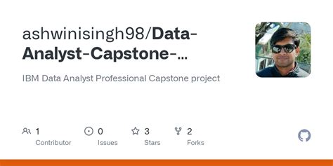 Github Ashwinisingh Data Analyst Capstone Project Ibm Ibm Data Analyst Professional