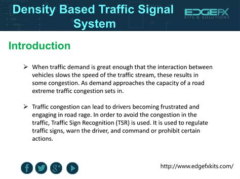 Density based traffic signal system | PPTX