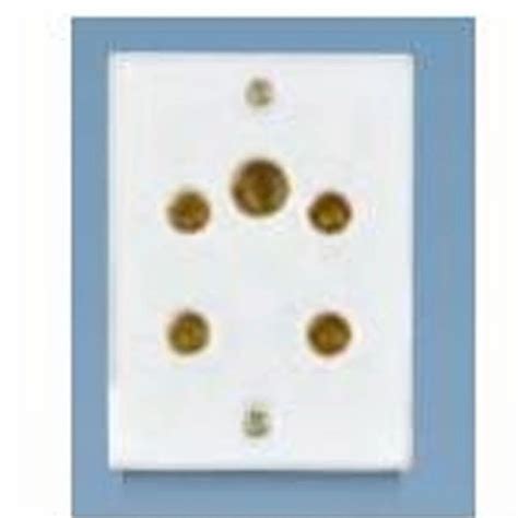 6 Amp Polycarbonate 6a Multi Socket For 2 3 Pin 38375 White At ₹ 51 Piece In Mumbai