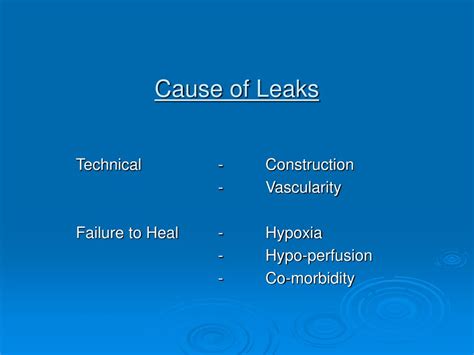PPT Incidence Of Leakage PowerPoint Presentation Free Download ID