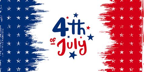 미국 7월 4일 미국 스타들이 빨간색과 파란색 그런지에 있는 핸드 레터링 디자인 판매 배너 할인 배너 광고 배너 등을 판매하는 스타와 함께 빈티지 아메리칸 배경 4에 대한