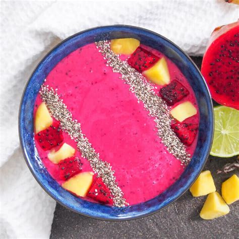 Mango Dragon Fruit Smoothie Carolines Cooking