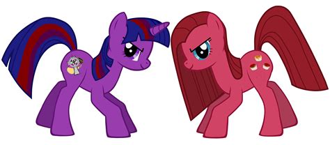 Pinkamena And Twilight Sparkle As Pinkis Cupcake And Brutalight