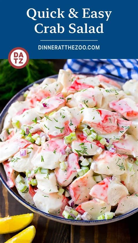 Crab Salad Recipe Crab Salad Recipe Sea Food Salad Recipes Crab Salad